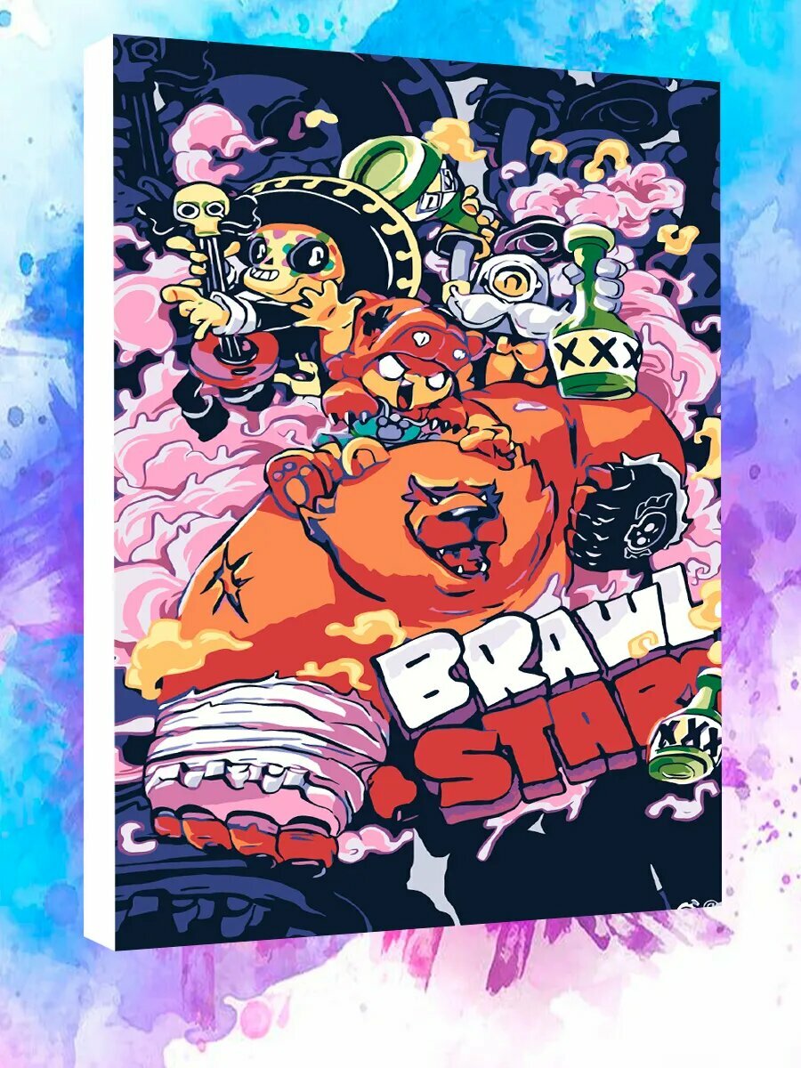 Картина по номерам Бравл Старс Brawl Stars Игра
