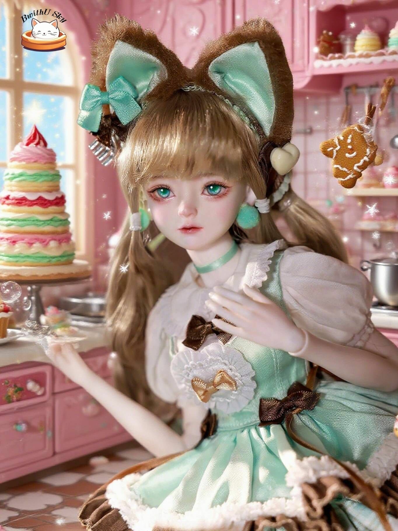 BwithU 1/4 BJD Кукла Belinda: Belinda в Котичьем ЛолиITA наряде Милая Кукла для Коллекции