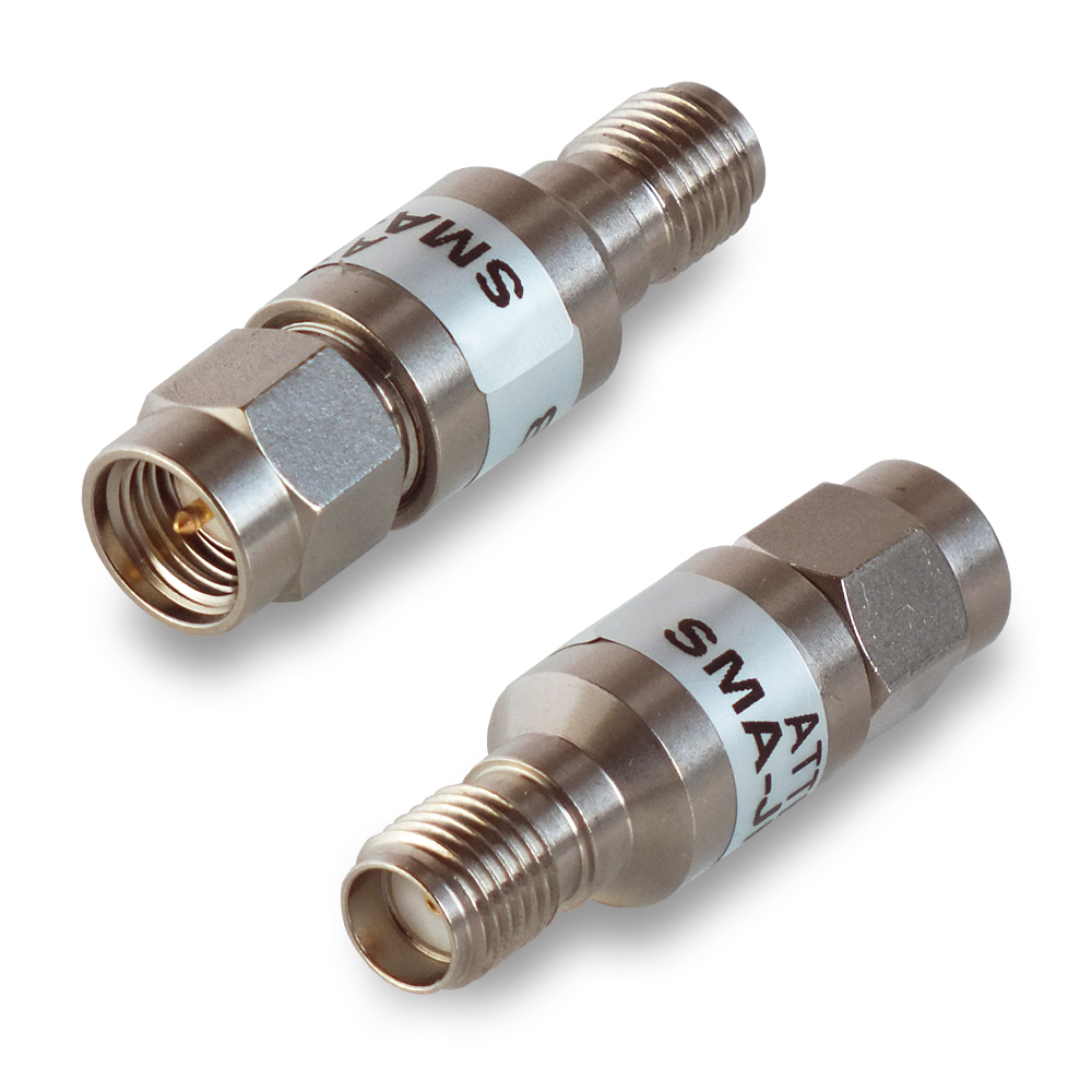 Аттенюатор 20 дБ, 0-6 ГГц, 2 Вт, 50 Ом, SMA(male)-SMA(female)