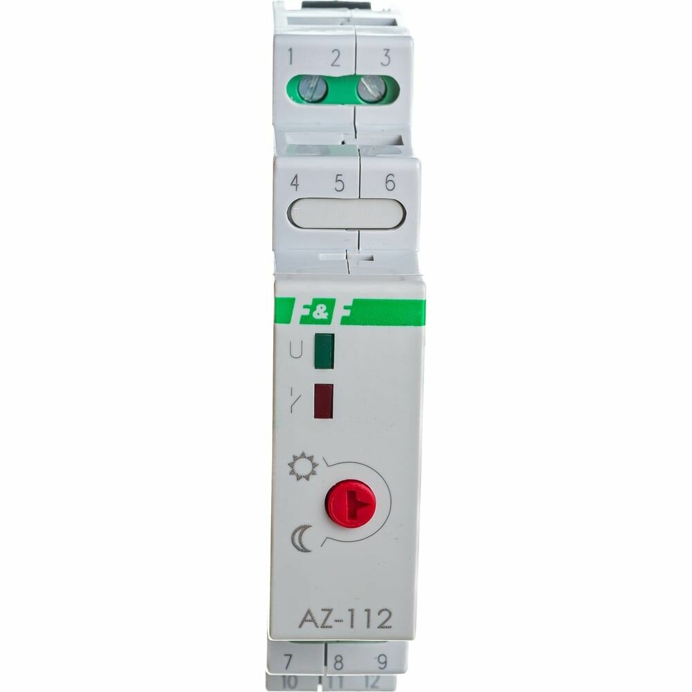 Фотореле AZ-112 (выносной герметичный фотодатчик монтаж на DIN-рейке 1 модуль 230В 16А) F&F EA01.001.013