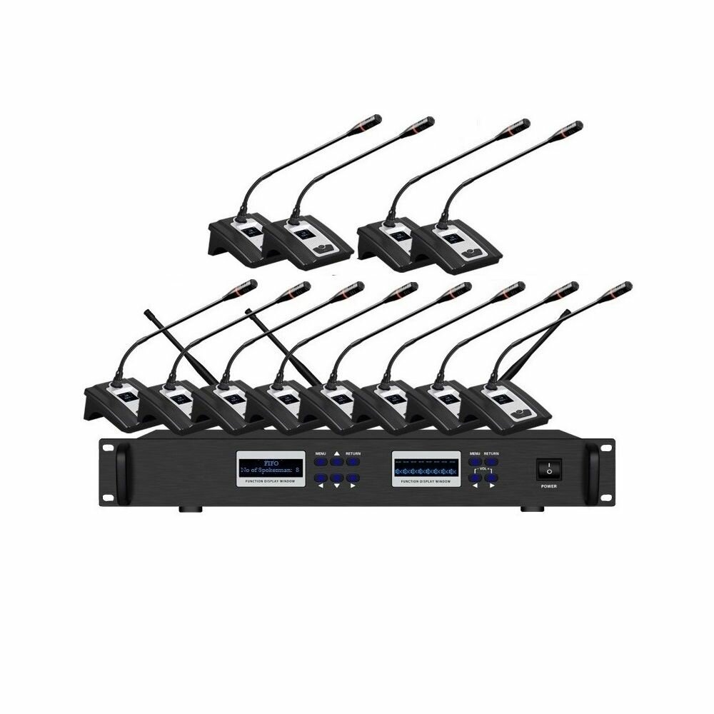 Микрофон для конференций беспроводной цифровая дискуссионная система dds 6800 UHF12 Гусиный микрофон
