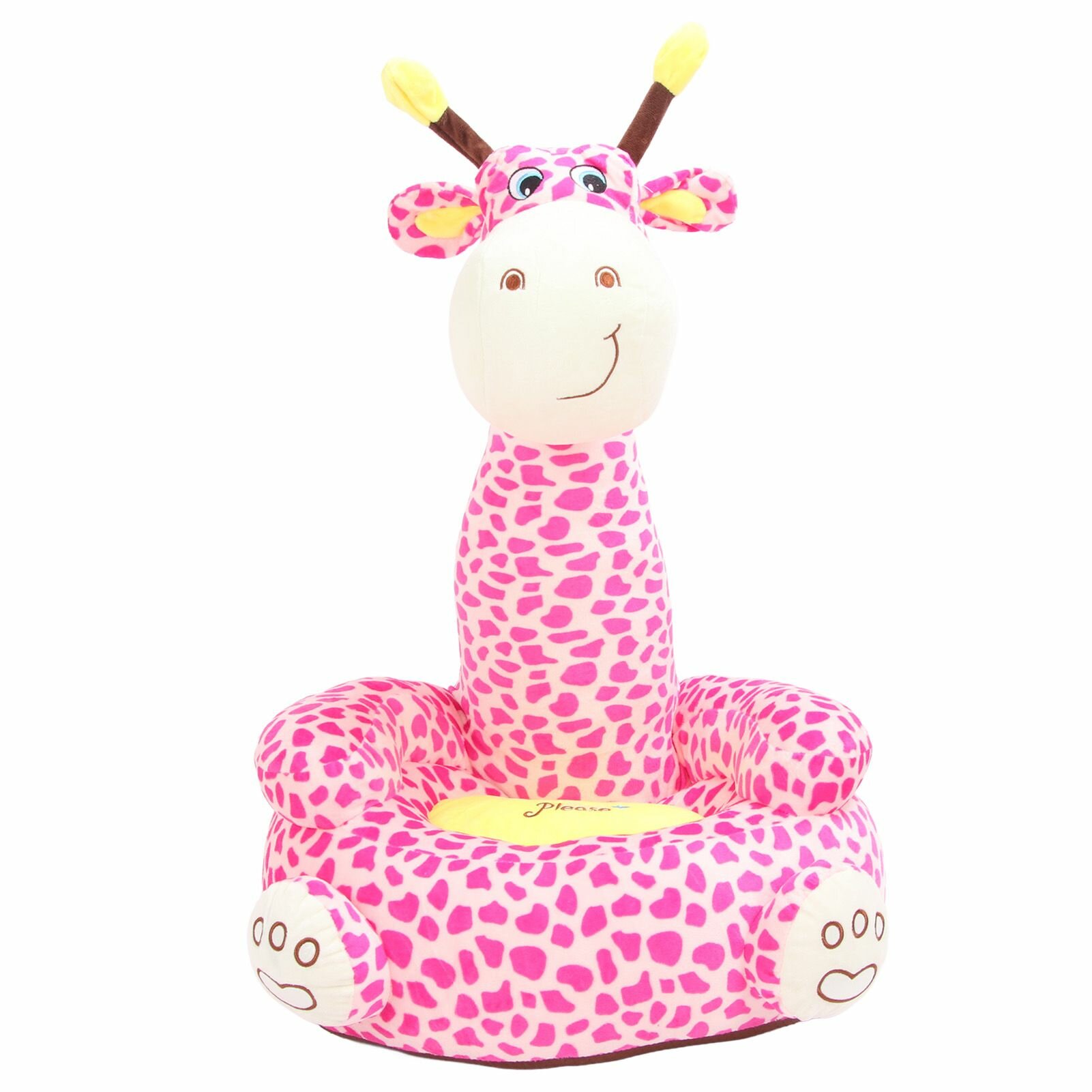 Мягкий детский стульчик с плюшевым персонажем, развивающий независимость, удобный детский диван-кресло с мультяшной игрушкой, розовый олень