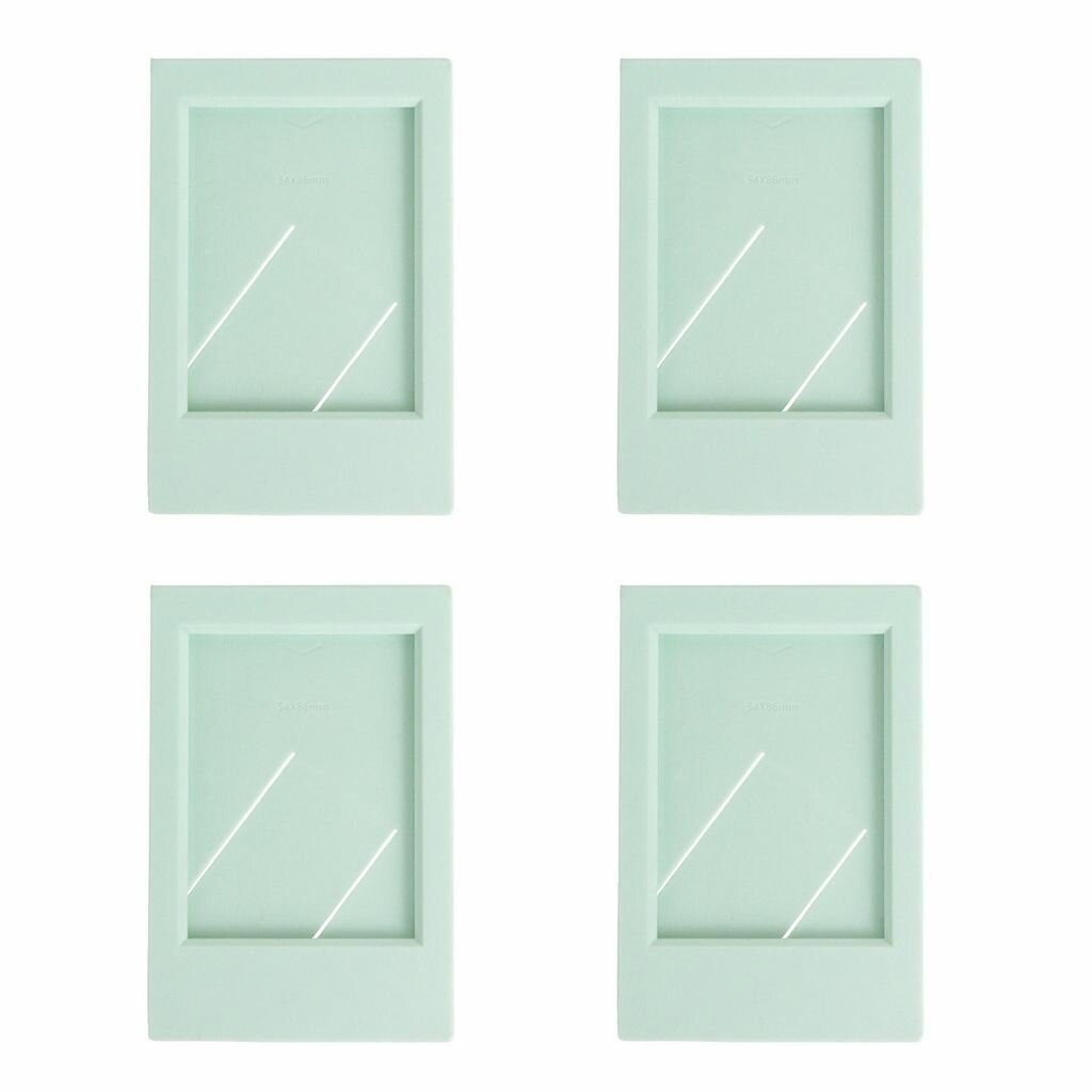 1 комплект из 4 простых 3-дюймовых фоторамок polaroid small-индиго