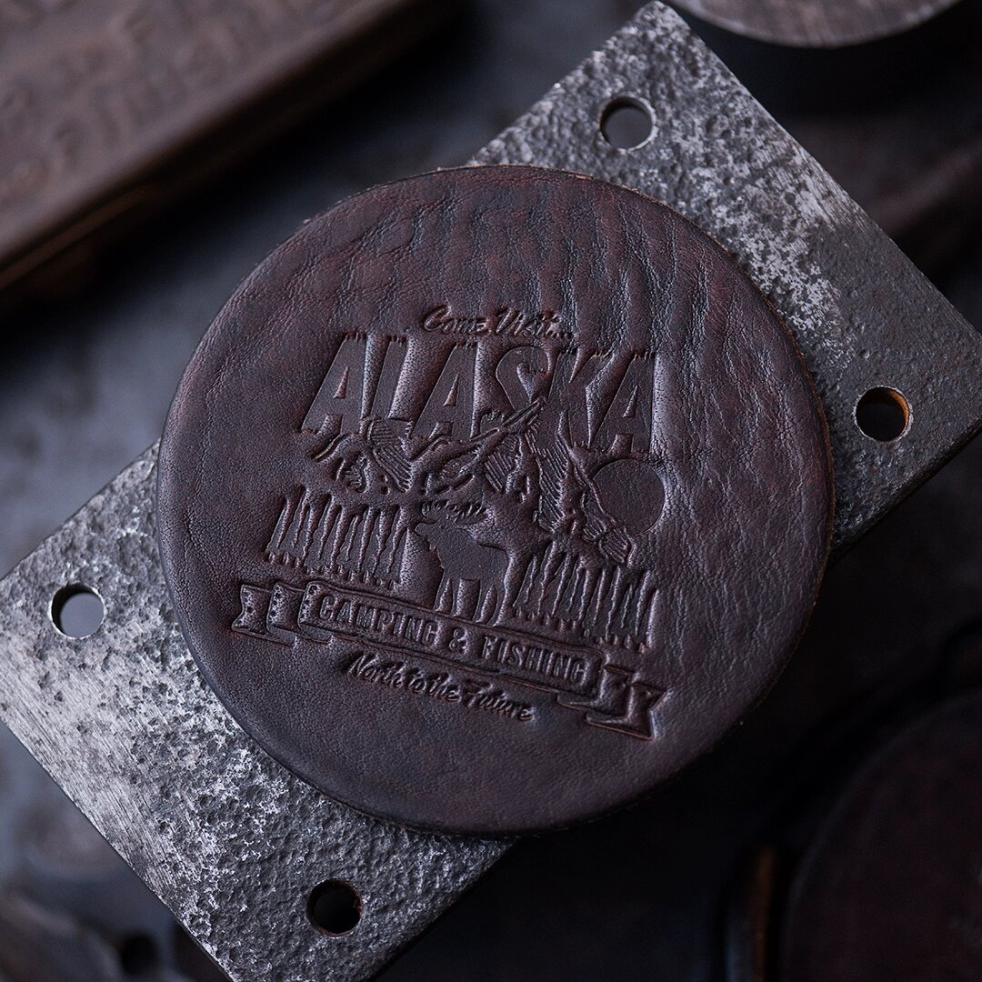 Аляска винтажная подставка из кожи, американские кожаные изделия для наружного декора