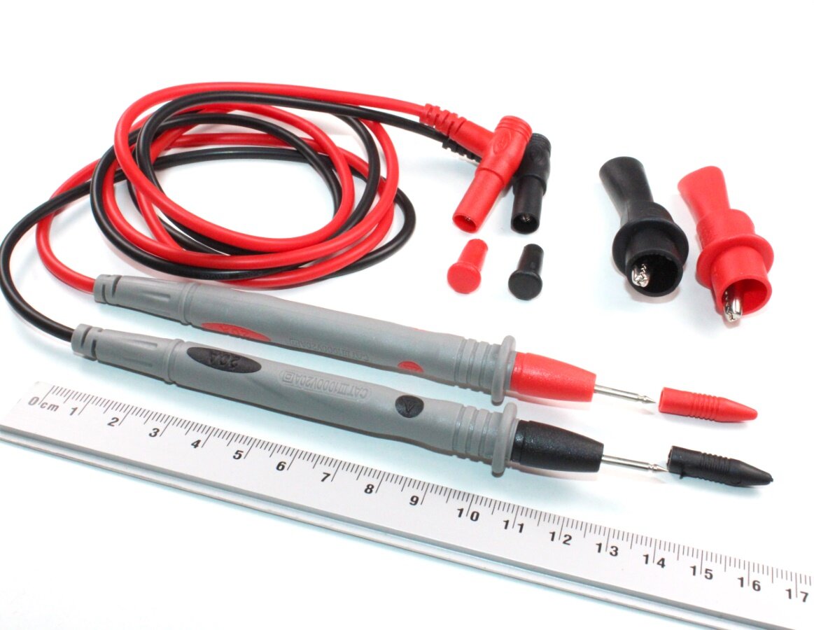 PT1034, Щупы для измерительных приборов, силиконовые, 20A, 93 см, 20AWG, крокодилы