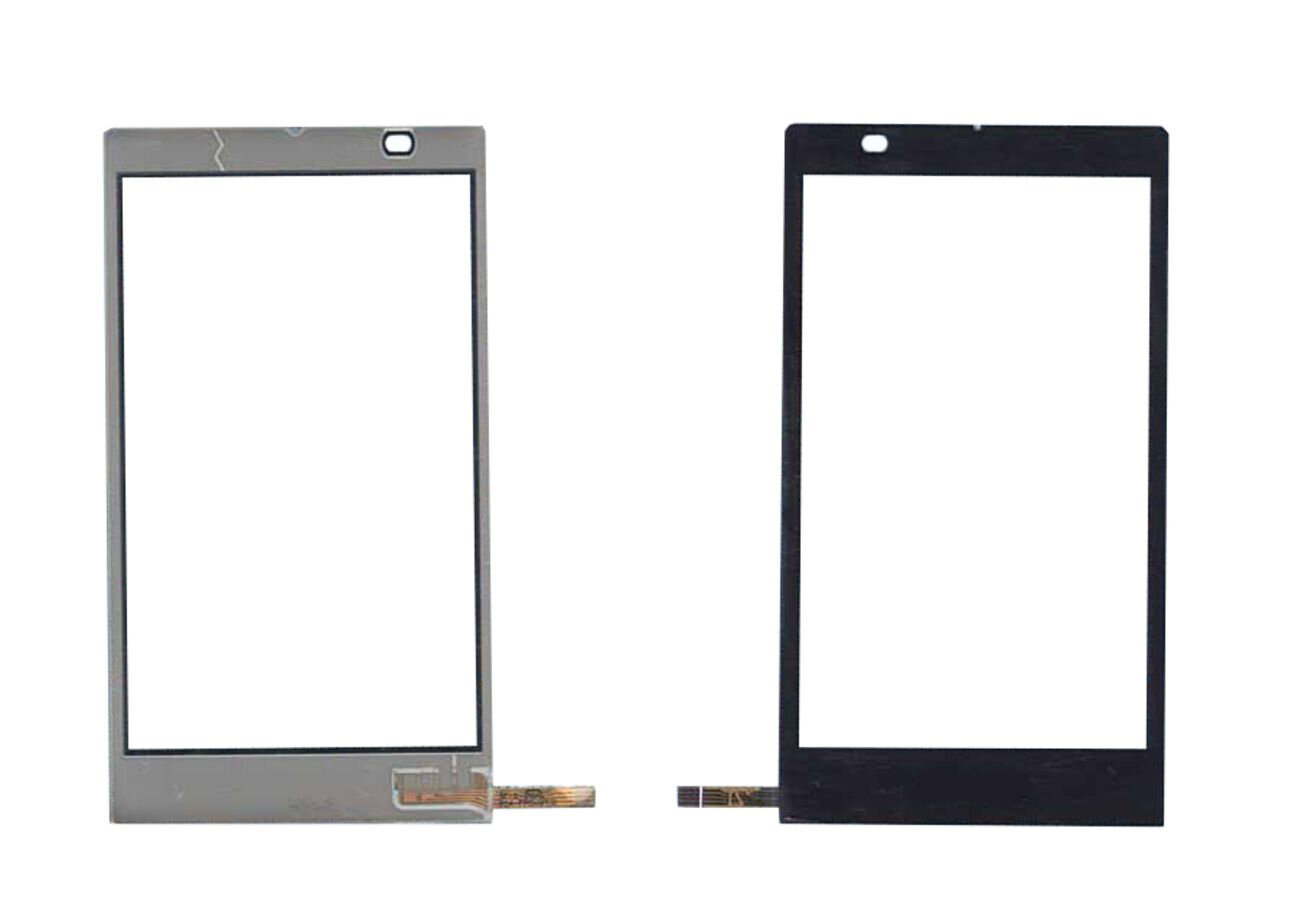 Сенсорное стекло (тачскрин) 3", для Philips Xenium X809 черный, 240x240