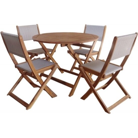 Набор садовой мебели National Tree Company из акации, 5 предметов, TP4093