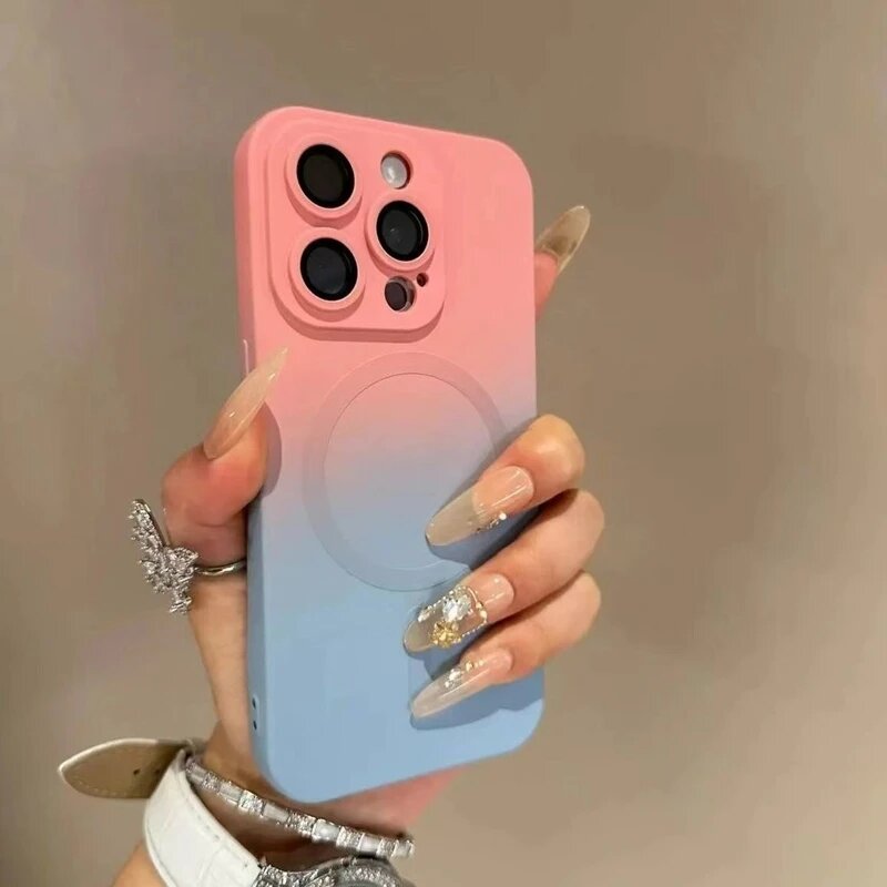 Чехол для iPhone 14 Pro Max, SKY BLUE, Magsafe