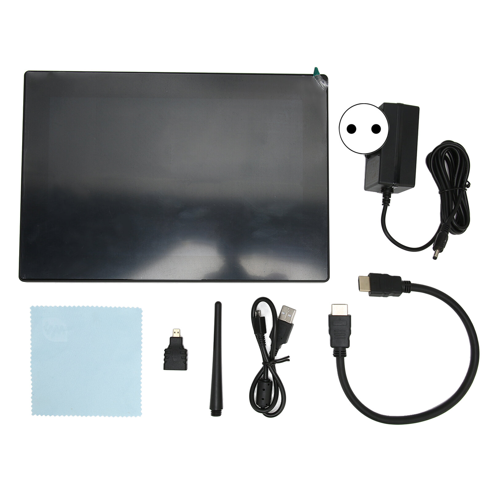 Сенсорный экран 10.1", IPS, разрешение 1920x1200, 10-точечное касание, угол обзора 160°, питание 100-240V