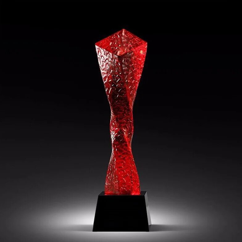 Индивидуальный цветной хрустальный трофей L