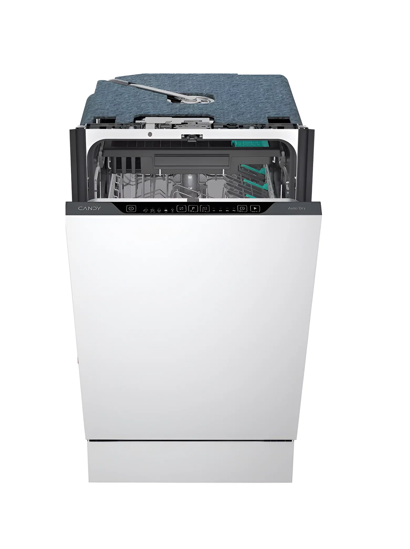 Посудомоечная машина CANDY CI1A7E1AB-08, встраиваемая, таймер отсрочки, защита от детей