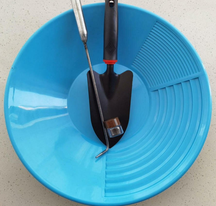 Утолщенный инструмент для промывки золота, большой 38 см, ручной привод, для добычи золота, промывки песка, набор инструментов для промывки золота