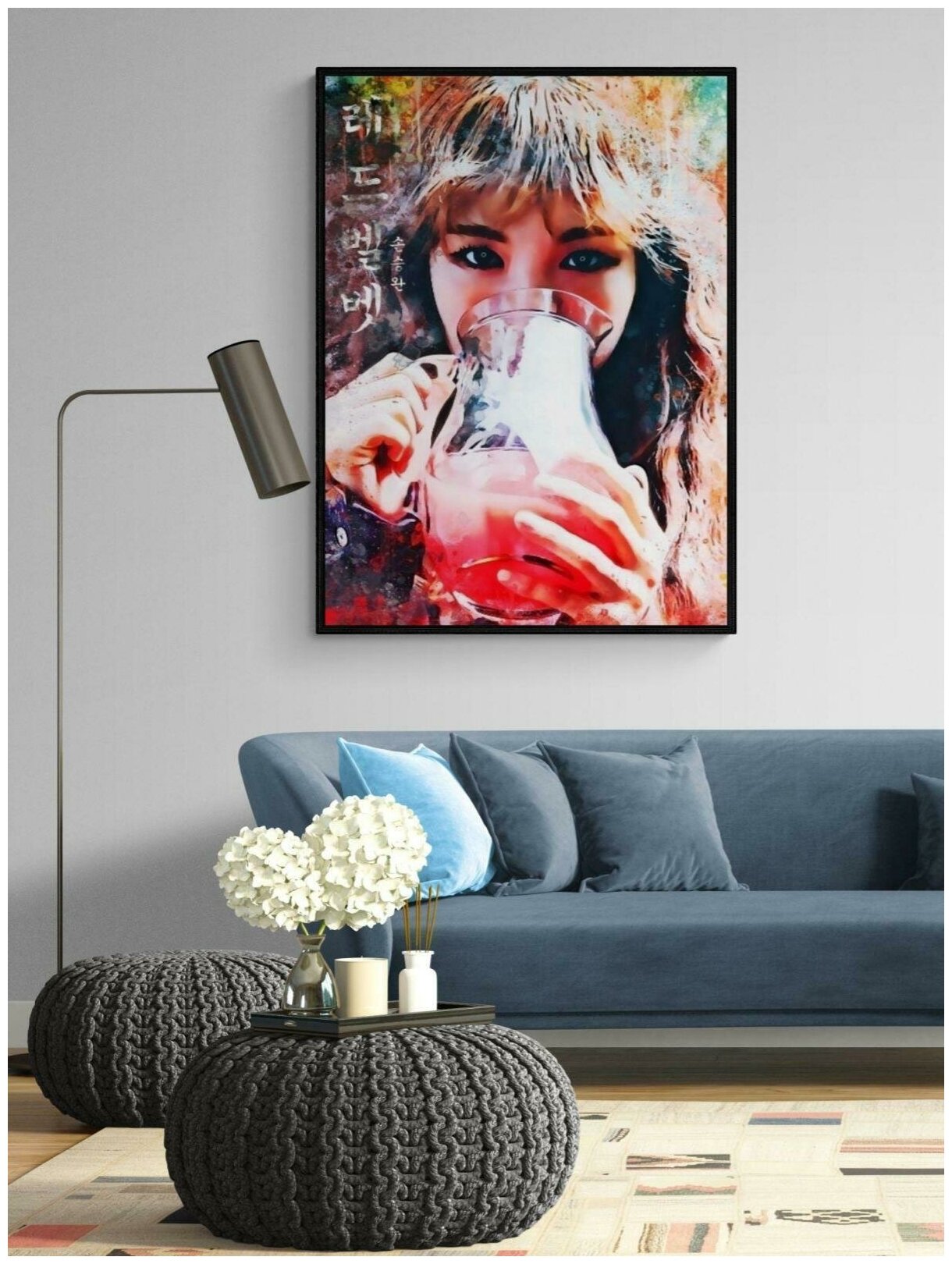 Постер / Плакат / Картина на холсте RED VELVET - Венди 50x70 в подарочном тубусе