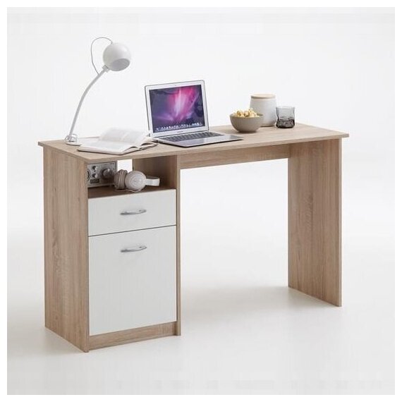 Компьютерный стол Мираж-3 МДФ Белый 120*75*55