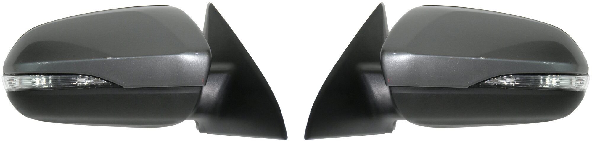 Комплект боковых зеркал заднего вида ВАЗ / для Лада Веста 2180 / MIRR / цвет Плутон (серый) / электропривод / обогрев / повторитель поворота