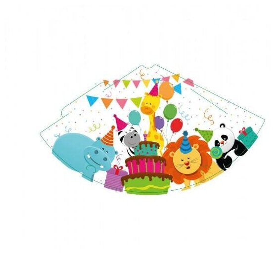 MILAND Колпак "Зверята", 16 см, 6 штук