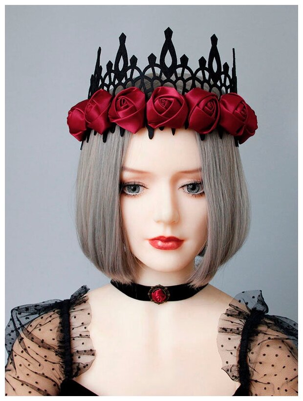 Карнавальная корона (Цв: Черный-Красный )