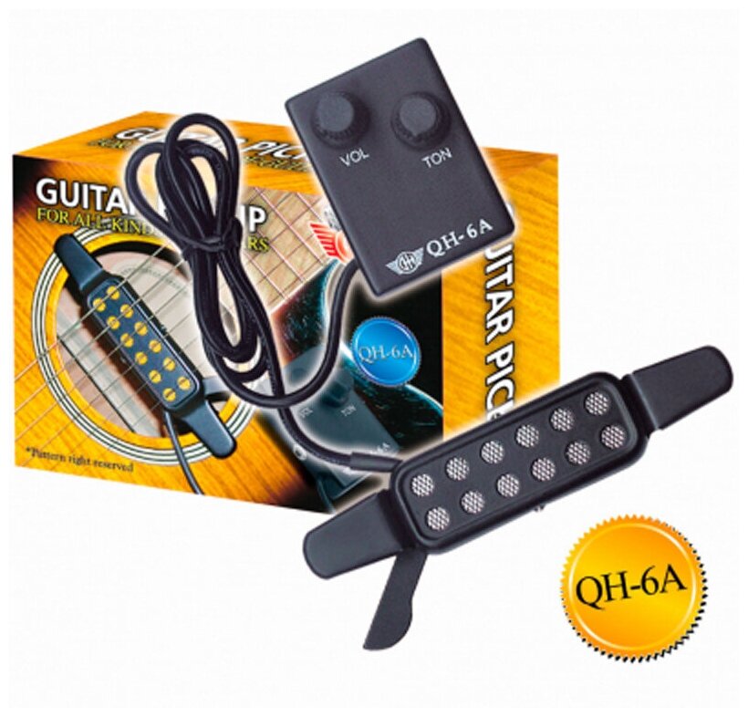 GH QH-6A - Звукосниматель (пьезодатчик) для акустической гитары
