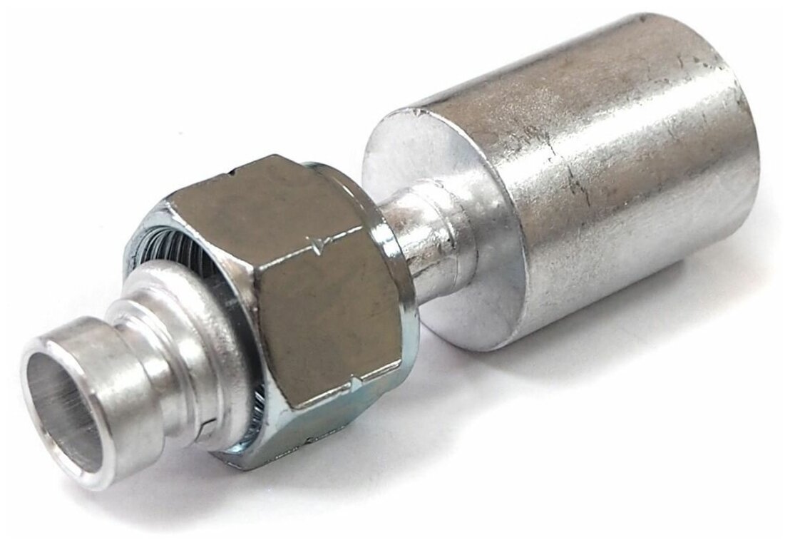 Фитинг O-Ring под шланг 10 мм (№8) прямой с метрической резьбой и обжимной муфтой