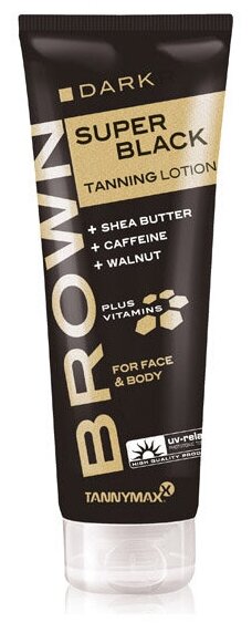 Tanny Maxx BROWN Super Black Tanning активатор с натуральным бронзатором тройного действия (125 мл)