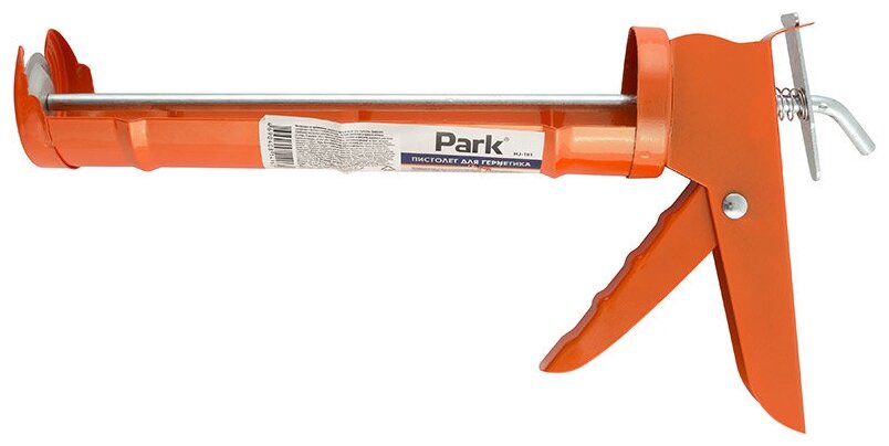 Пистолет для герметика Park MJ-101 полукорпусной металлический 300 г с гладким штоком