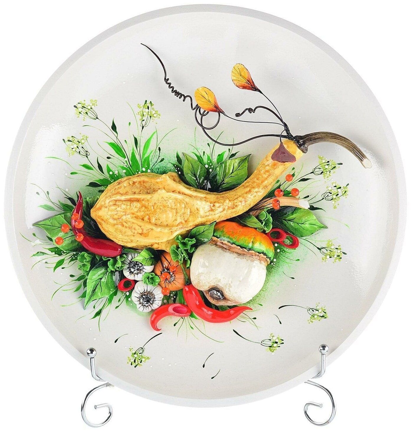 0039066/0311 Керамика панно-тарель настенное d-31см