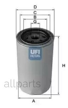 UFI 2316403 UFI Фильтр масляный 23.164.03