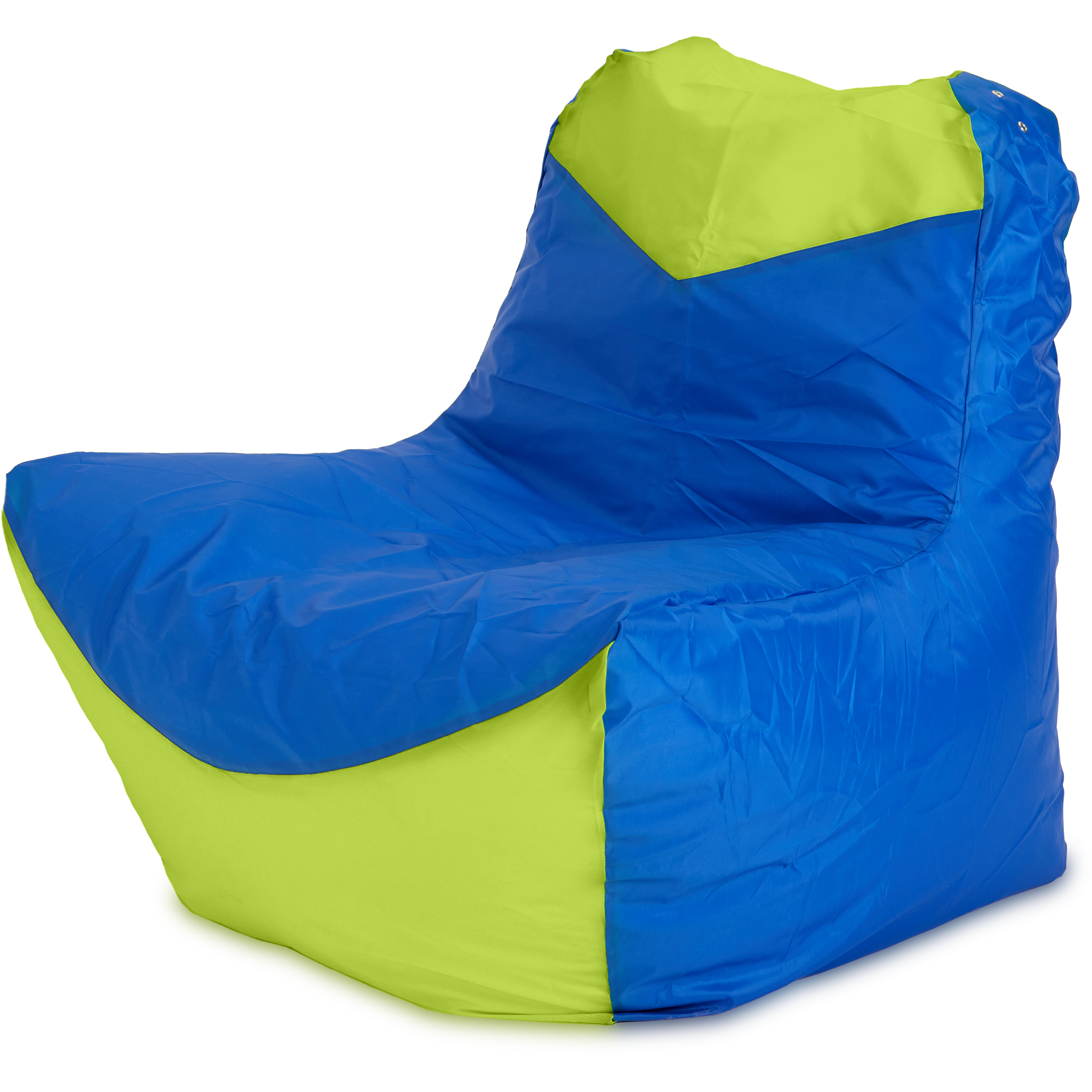 Кресло-мешок Пуффбери «Классическое», размер большой, Оксфорд Синий и лайм