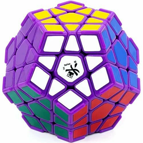 Мегаминкс рубика / DaYan Megaminx с реберными выступами Фиолетовый / Игра головоломка