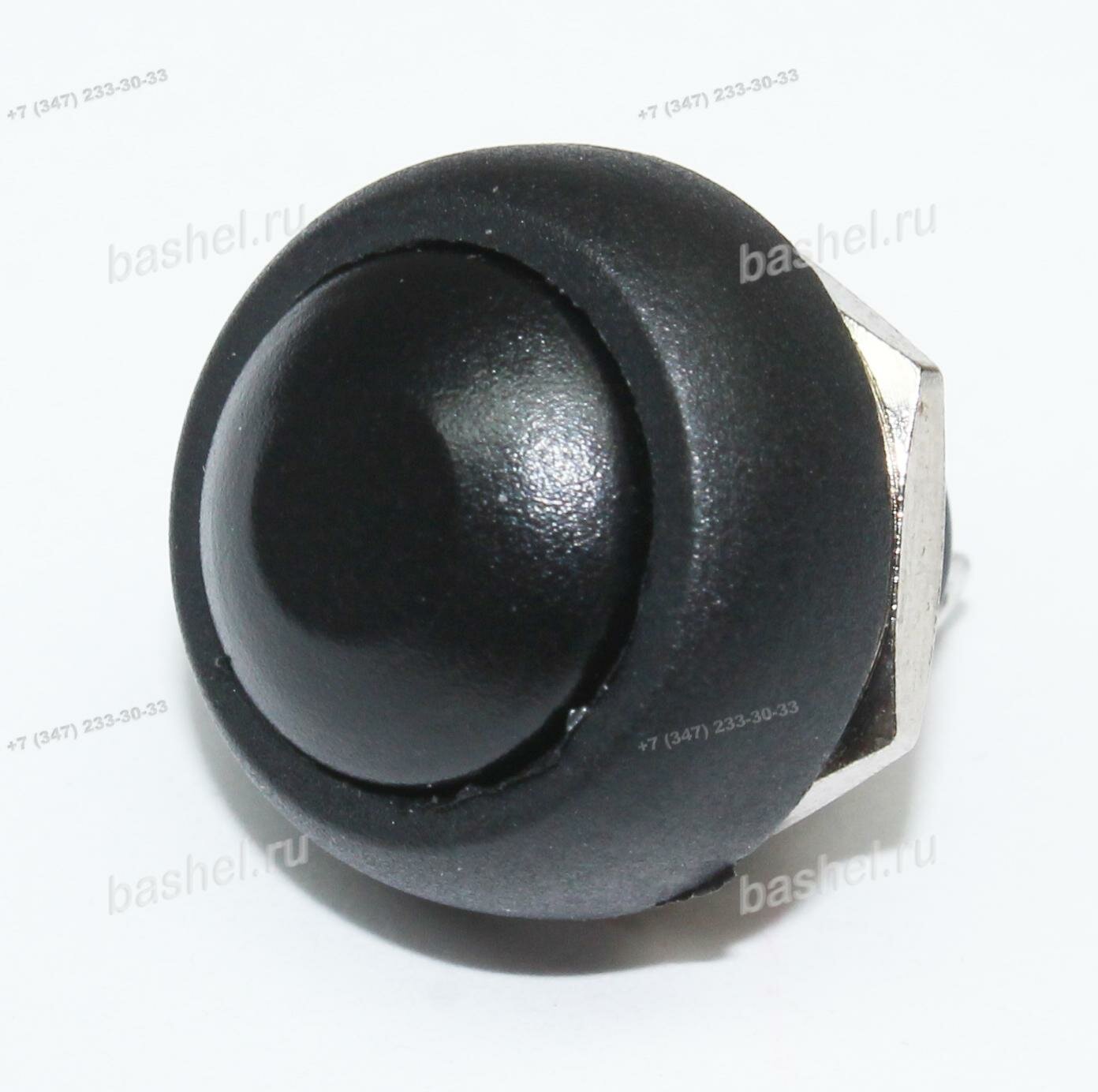 Кнопка PBS-33-B OFF-(ON) б/ф, 2pin, 1A чёрная, RUICHI