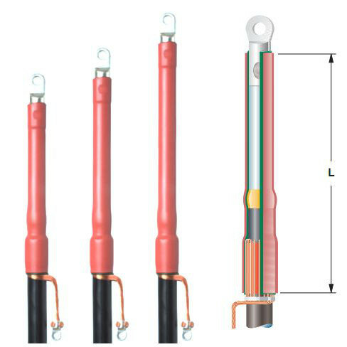 Концевая муфта Raychem POLT-24D/1XI-L12A, для кабеля, без брони, СПЭ изоляция