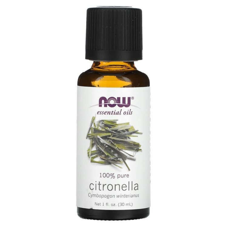 Now Foods, Citronella Oil, эфирное масло цитронеллы, 30 мл