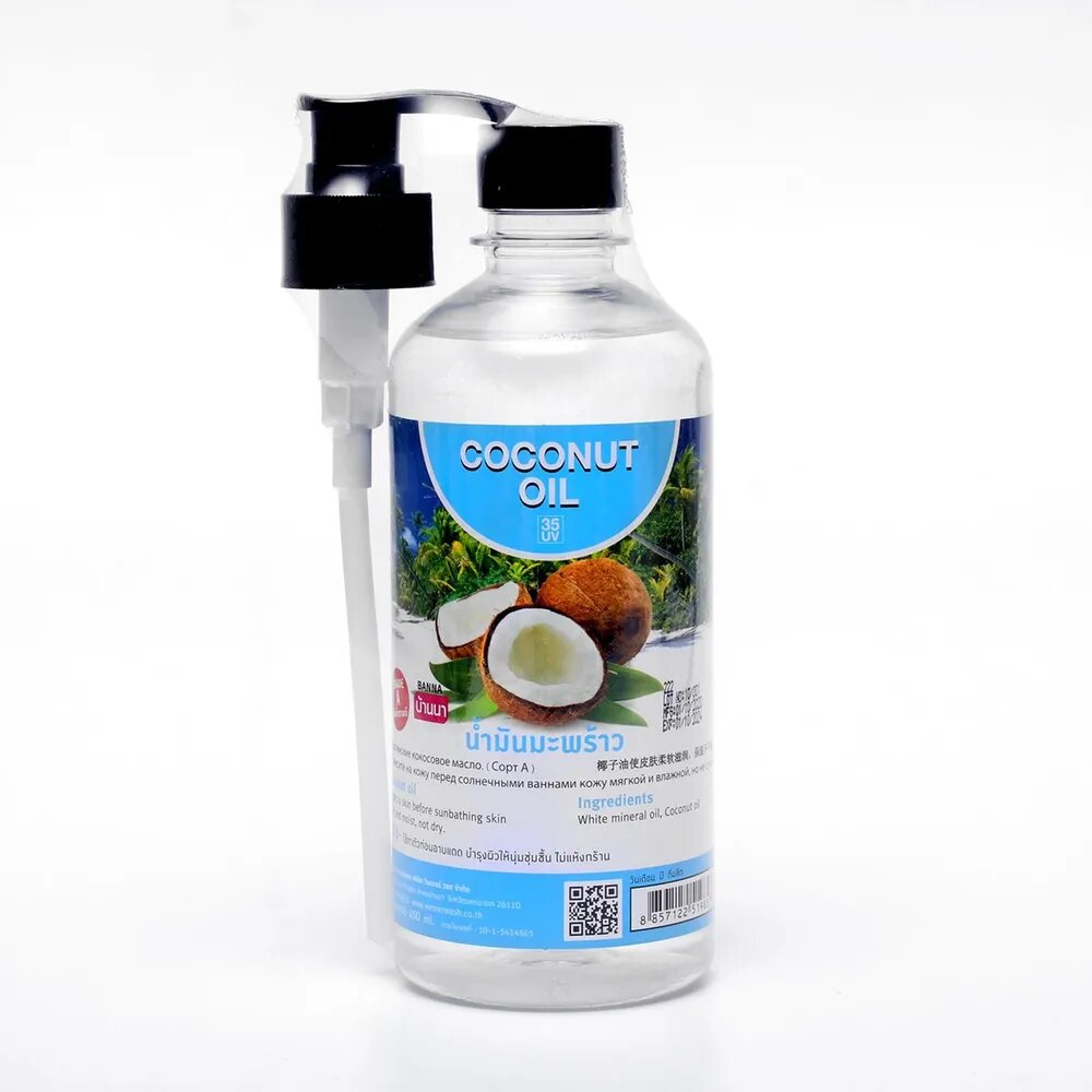 Кокосовое массажное масло Banna, объем 450 мл.