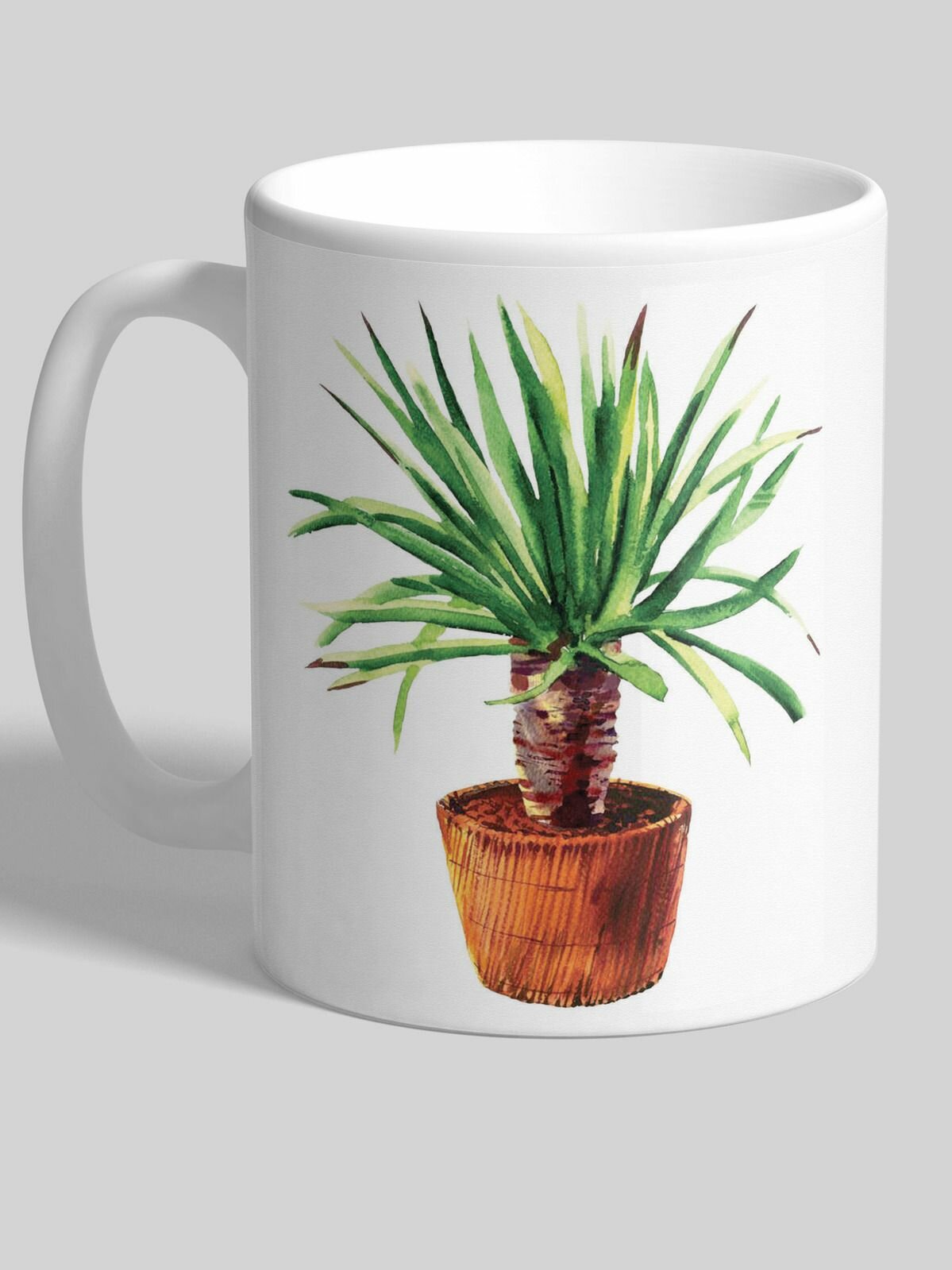 Кружка cooperative.moscow " Драцена цветок " (кружка с Драценой , Драцена , кружка с цветком, кружка Драцена , подарок с любовью, кружка с цветами, цветы, цветок) , 330 мл, 1 шт