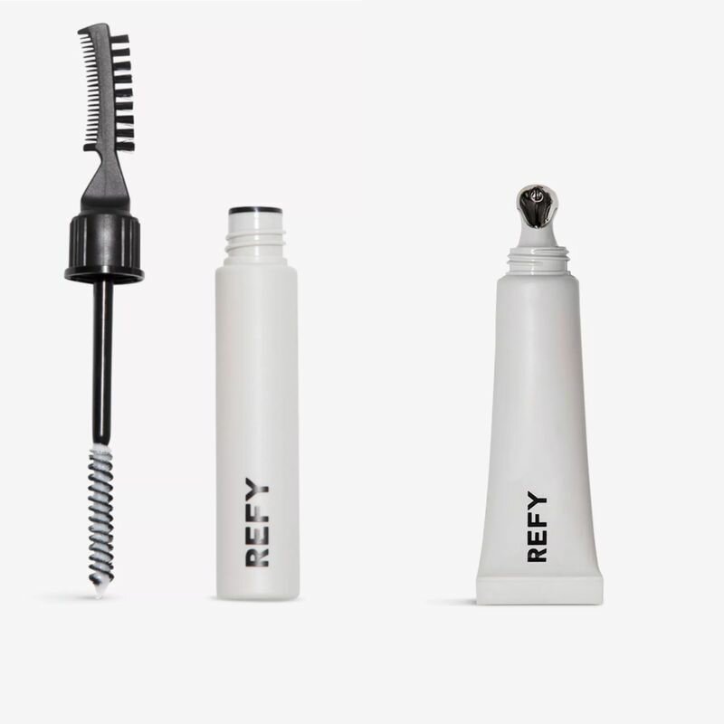 REFY Набор декоративной косметики Brow Sculpt и Tinted lip gloss (Sepia)
