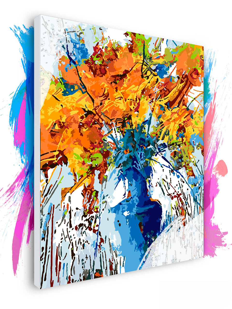 Картина по номерам на холсте Абстрактный осенний натюрморт, 40 х 50 см