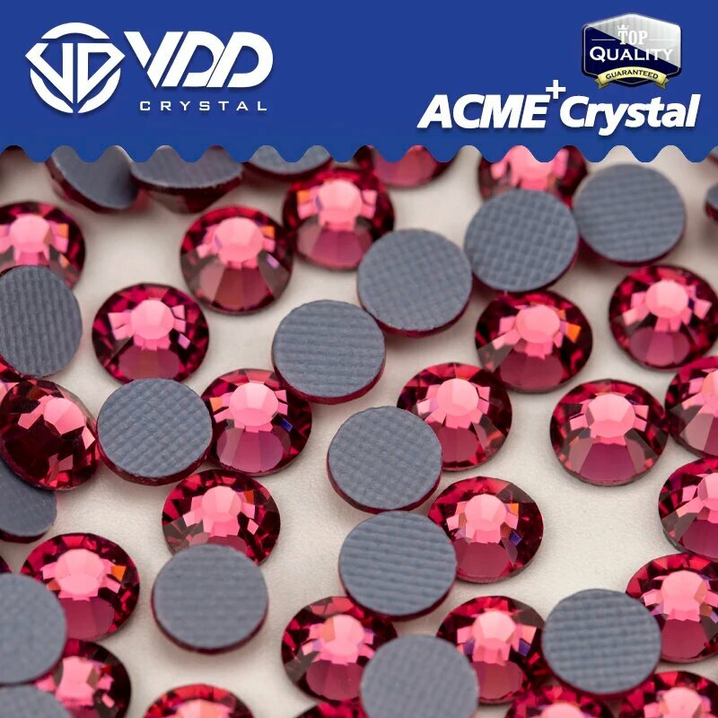 Стразы стеклянные розовые VDD ACME+ SS8, 1440 шт, 041 Rose