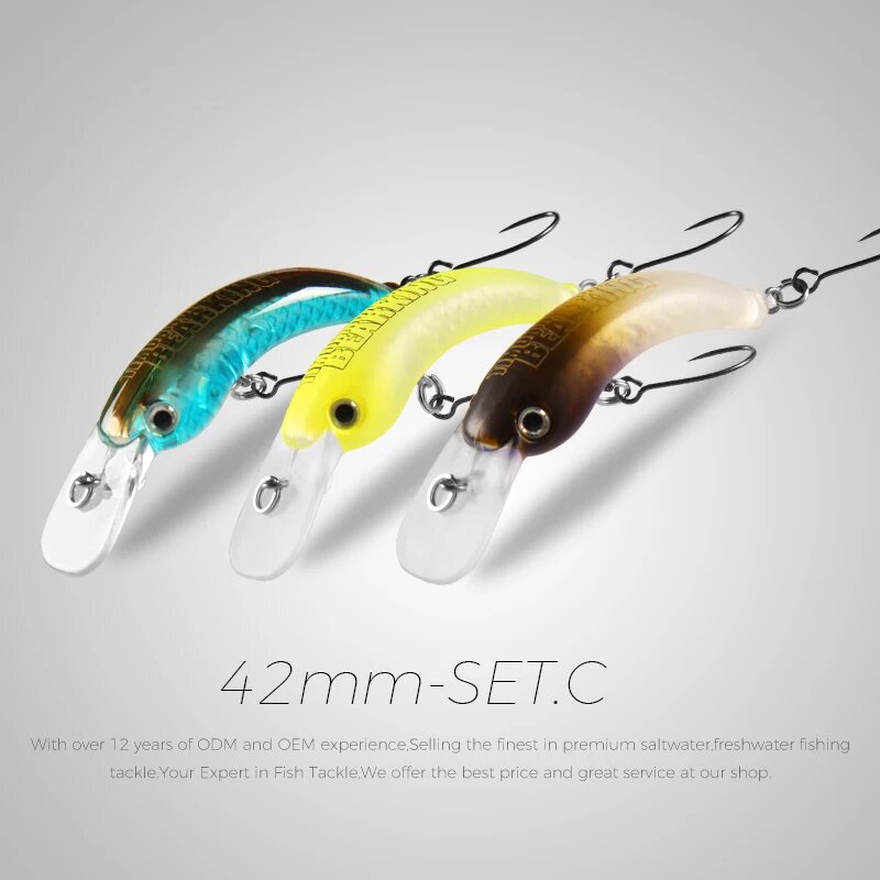 BEARKING Мини-кренкбейт 42mm-Set. C, 3 шт.