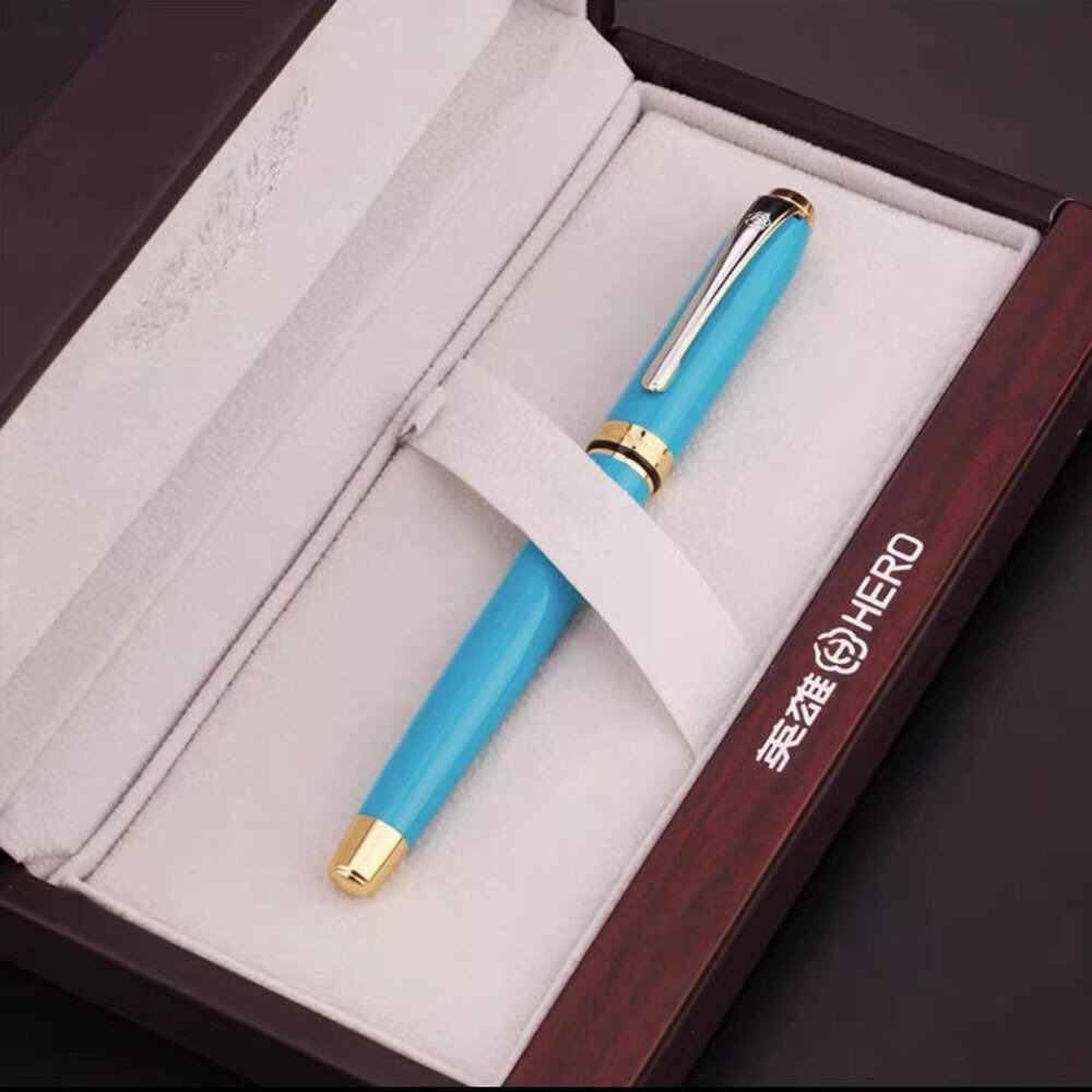 Авторучка HERO 756, иридиевое перо, синяя, 0,5мм