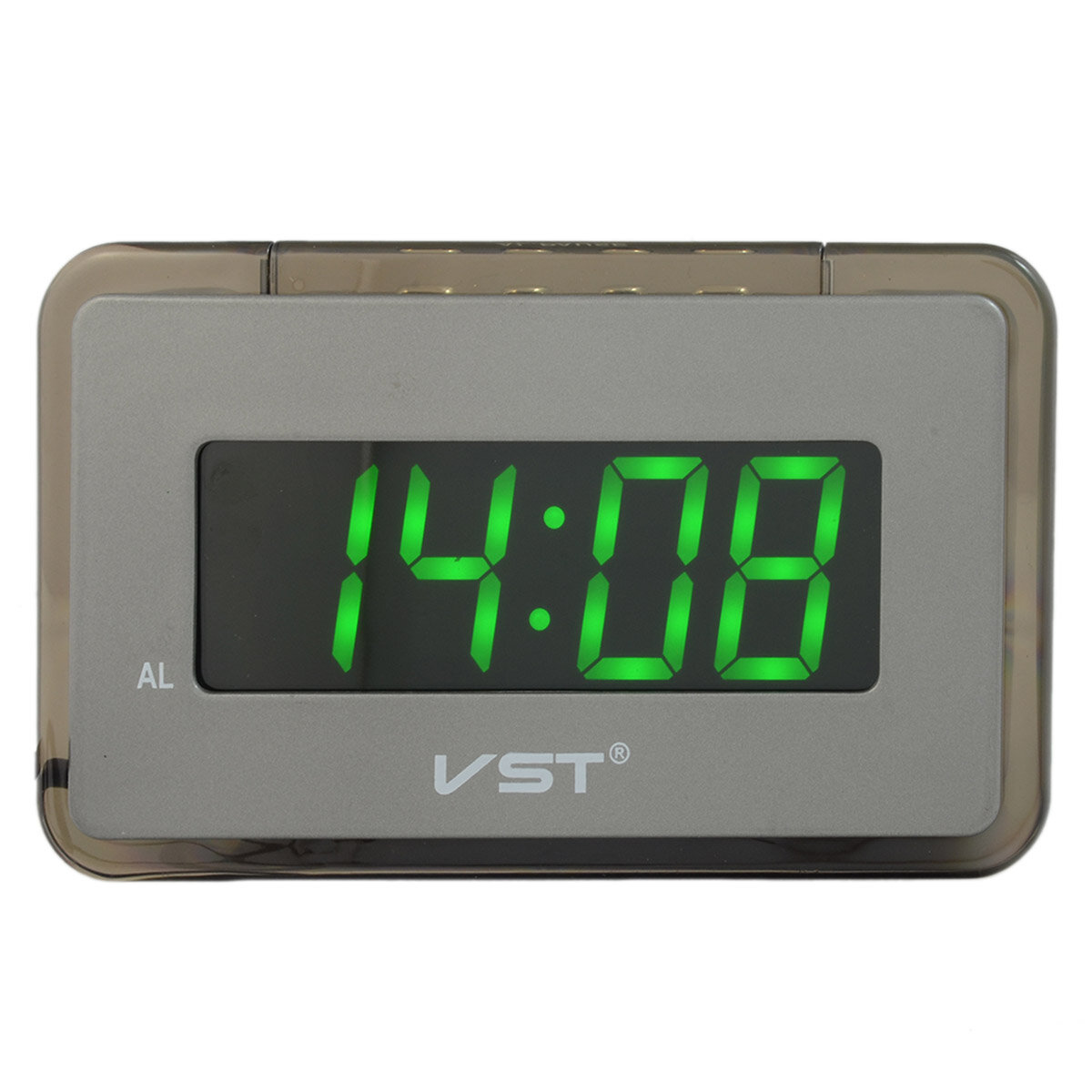 Сетевой будильник Vst728-4 часы 220В зел. цифры+USB кабель (без адаптера)