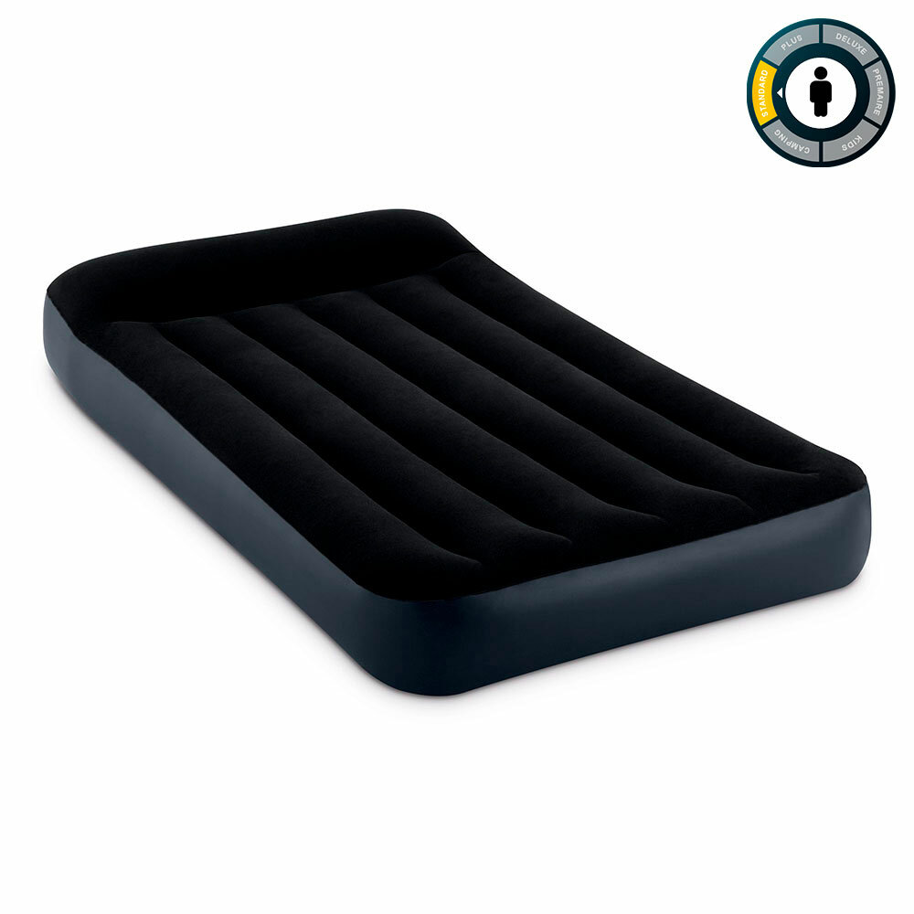 Односпальный надувной матрас Pillow Rest Classic Airbed, встроенный электрический насос 220В,64146ND