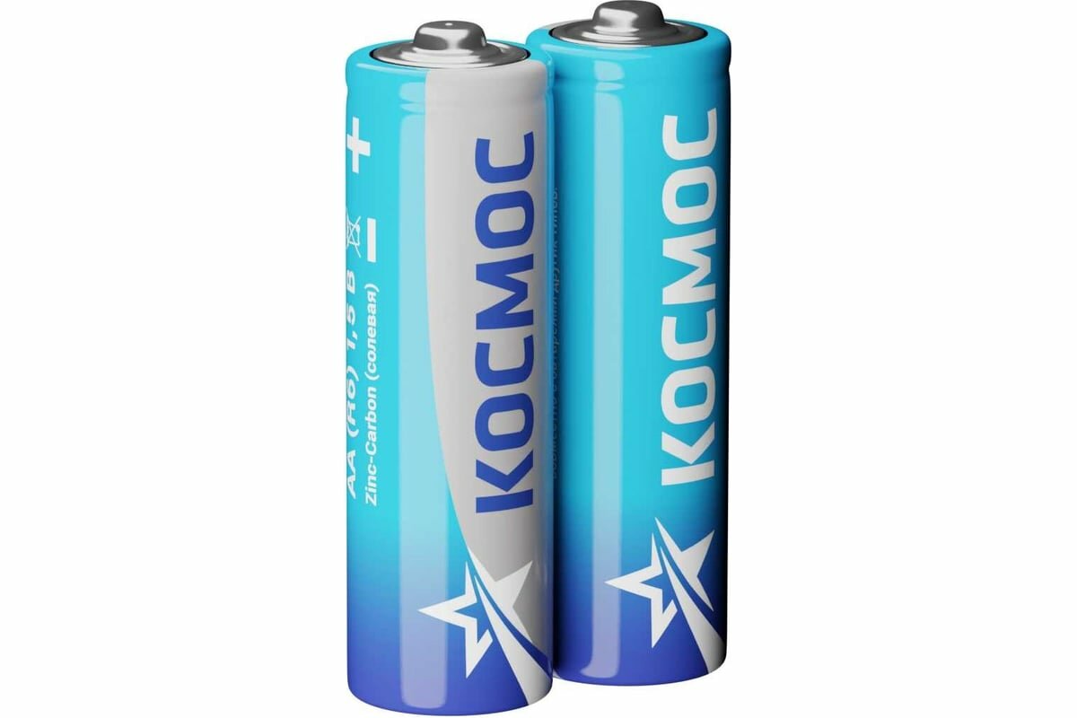 Космос KOCR6 Батарейка пальчиковая S R6S 2 шт для пультов, часов и гаджетов