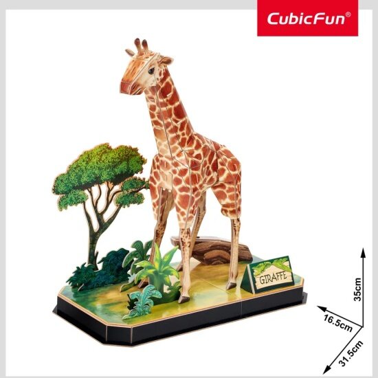 Пазл 3D Cubicfun Жираф 43 детали