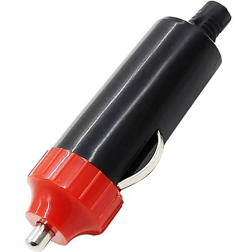 Штекер автоприкуривателя Premier 3-400 на провод - чёрно красный