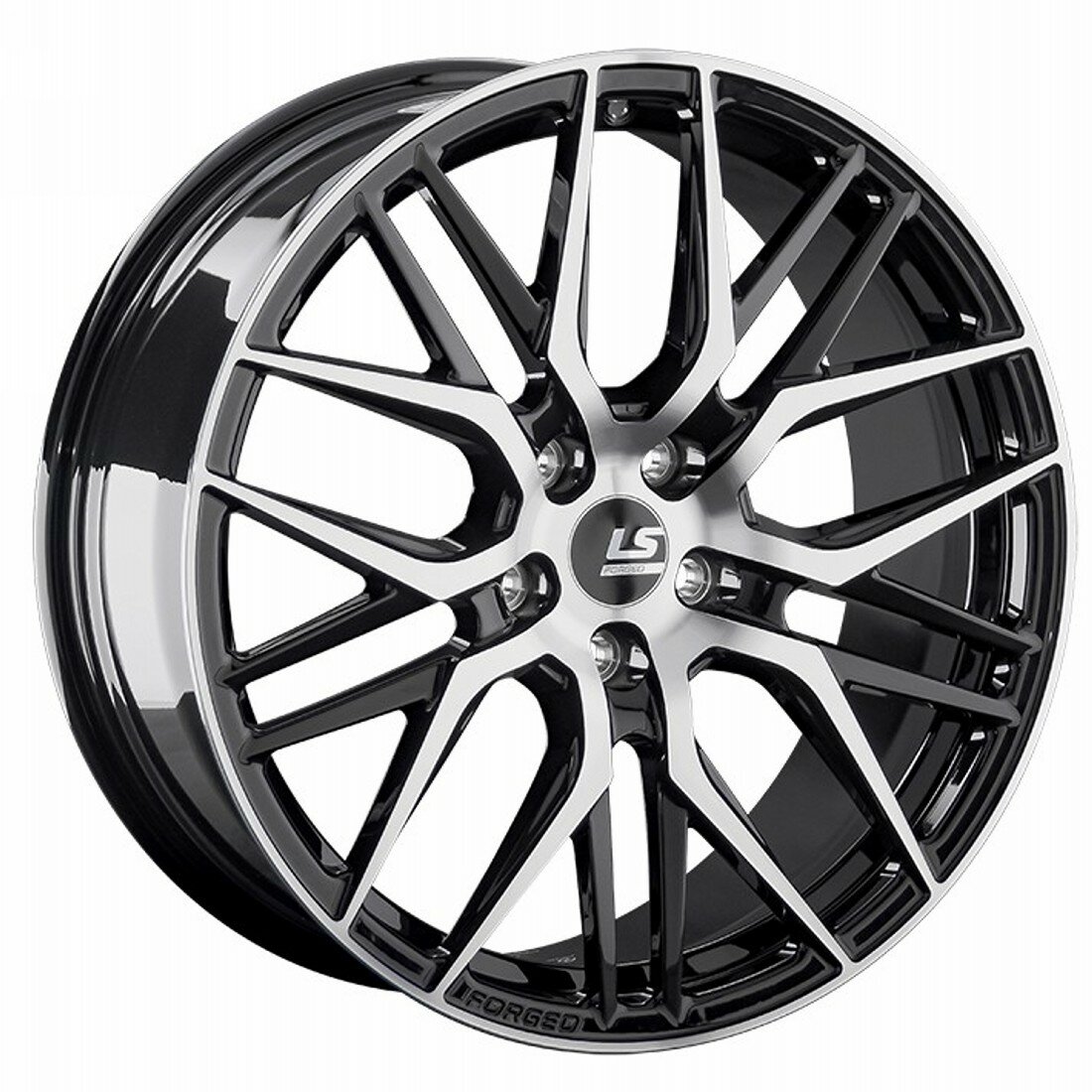 Колесный диск LS Forged LS FG04 8x18 5x108 ET36 65,1 BKF кованый для автомобиля