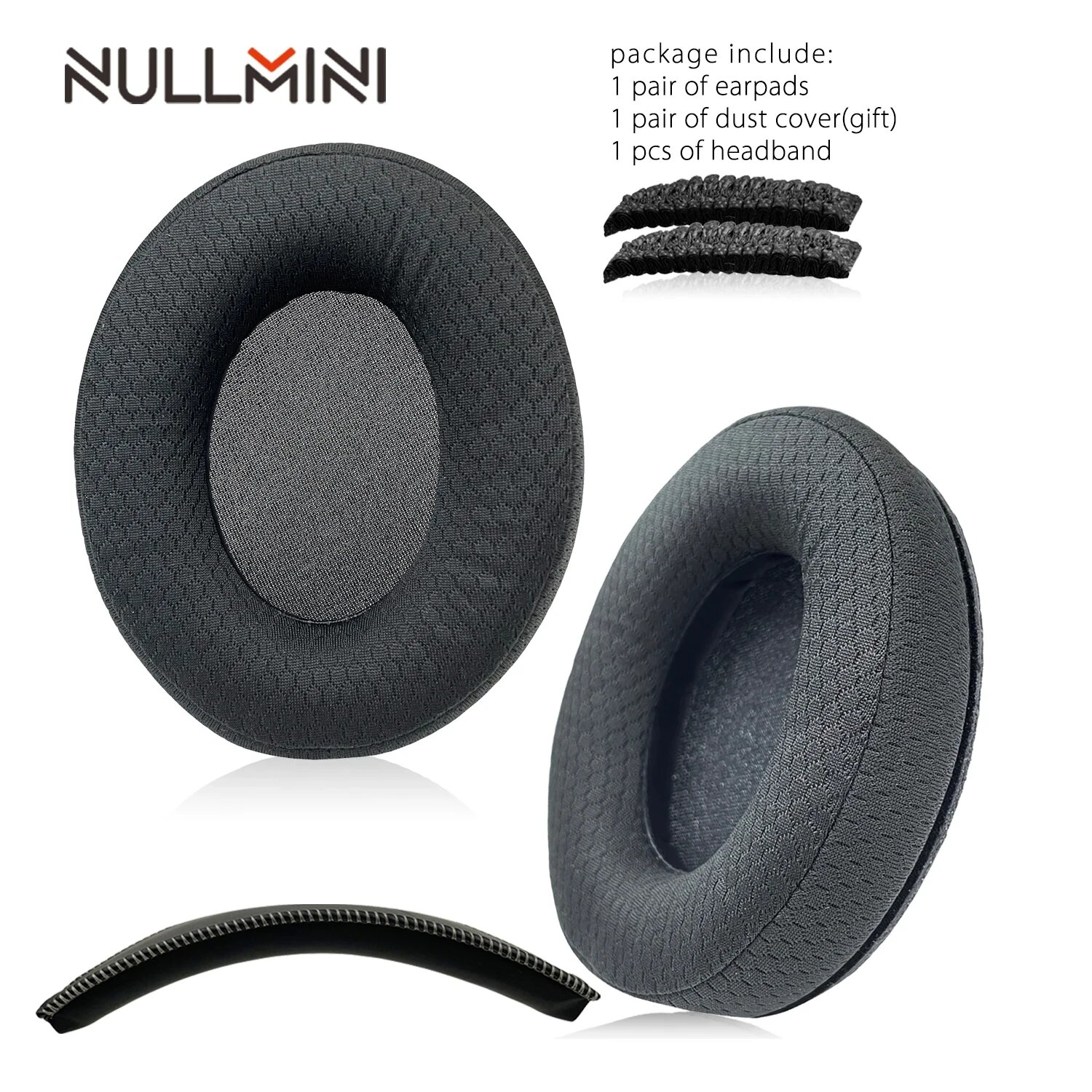 NullMini Амбушюры для HyperX Cloud Revolver S Dand white band