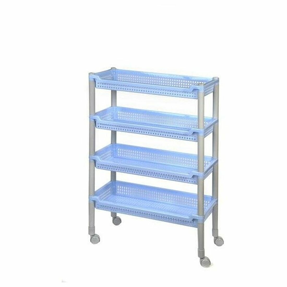 Этажерка "Флер" узкая (4 полки) (цвет в ассортименте)