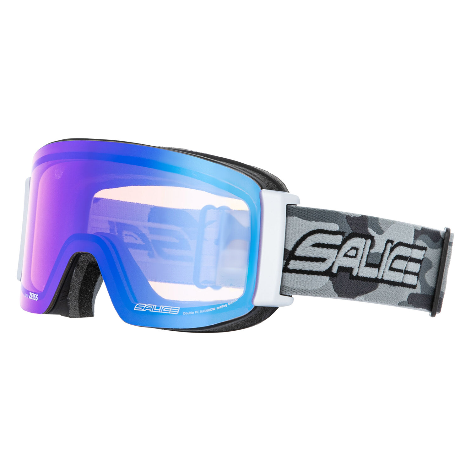 Маска горнолыжная Salice 102DARWF Black Camo/Rw Radium S2