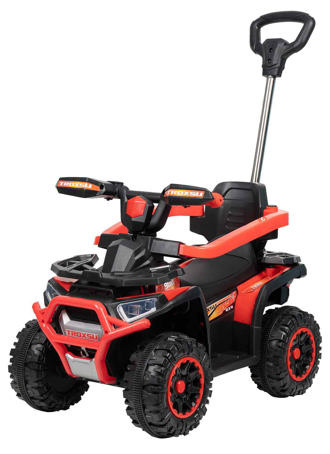 Каталка-толокар Farfello K7511, с ручкой, световые и звуковые эффекты, красный