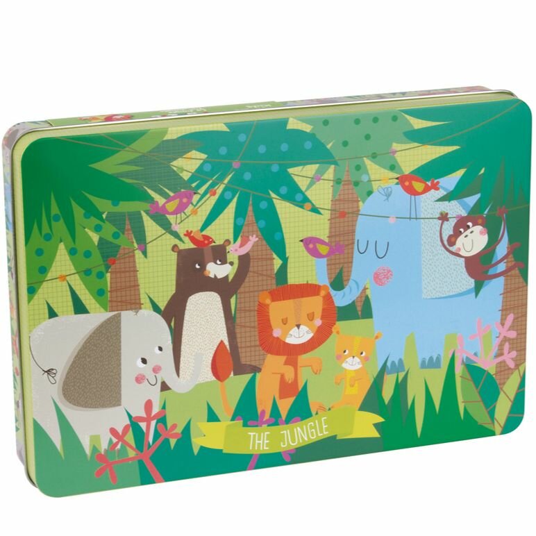 Пазл Джунгли в подарочной металлической коробке, Испания Apli kids